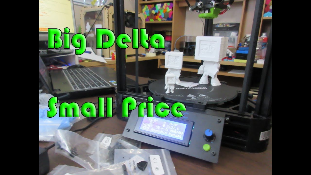 Big delta printer, big learning, little price - YouTube