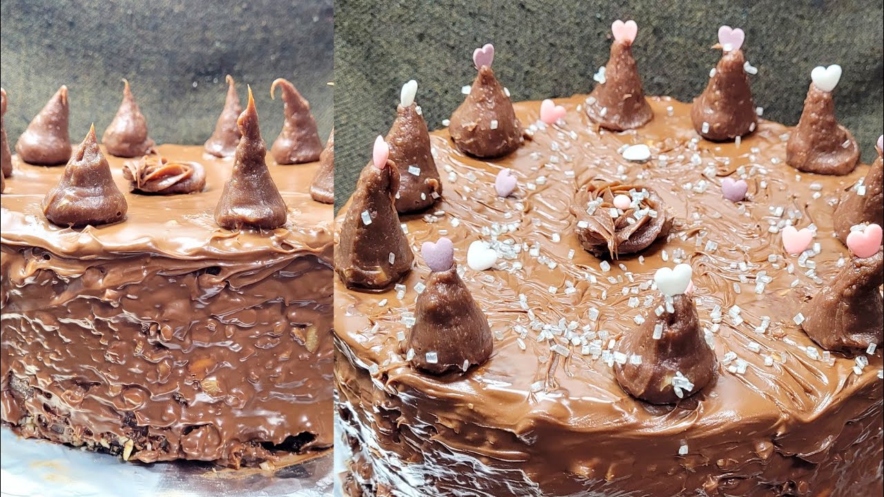 How to make easy Chocolate Cake For your friends Bday/Ferrero Rocher ...