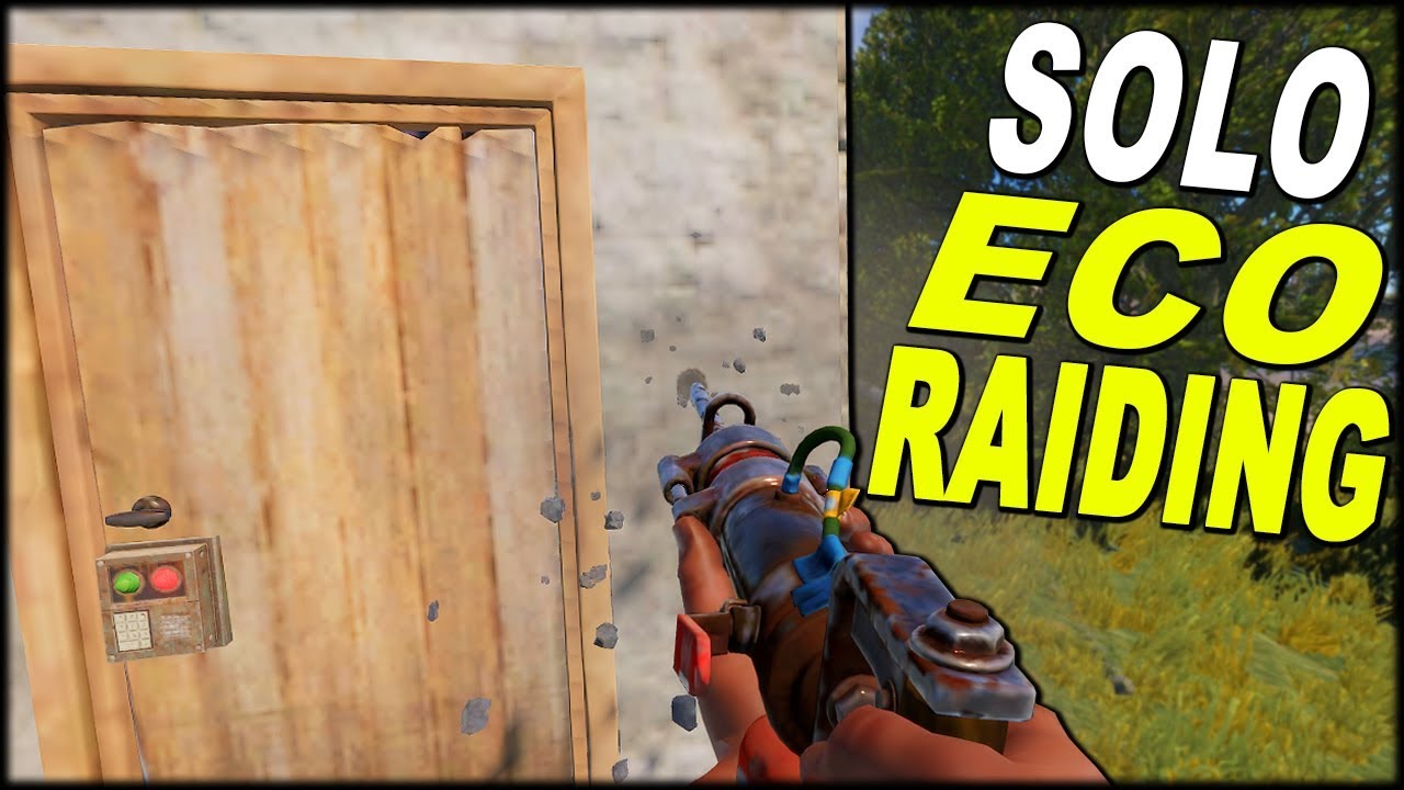 RUST SOLO SURVIVAL - EARLY WIPE ECO-RAIDING! (Part 1) - YouTube
