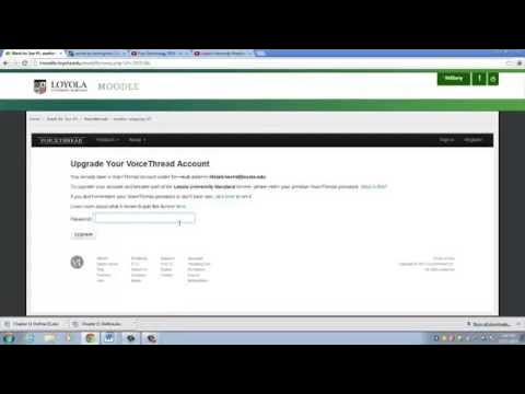 VoiceThread Moodle Integration Intro at Loyola University Maryland - YouTube
