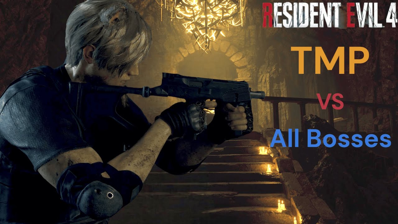 Resident evil 4 remake TMP vs All Bosses Professional Mode - YouTube