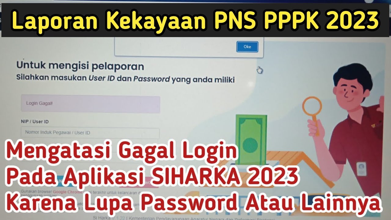 Lupa Pasword Gagal Login SIHARKA ASN 2023 Ini Solusinya - YouTube