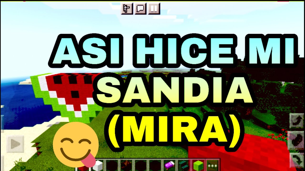 Cómo HACER una SANDÍA en Minecraft(MIRA) - YouTube