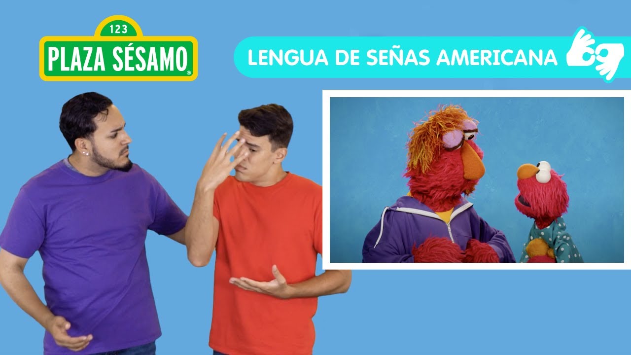 Plaza Sésamo: Elmo tiene miedo | Lengua de señas americana - YouTube