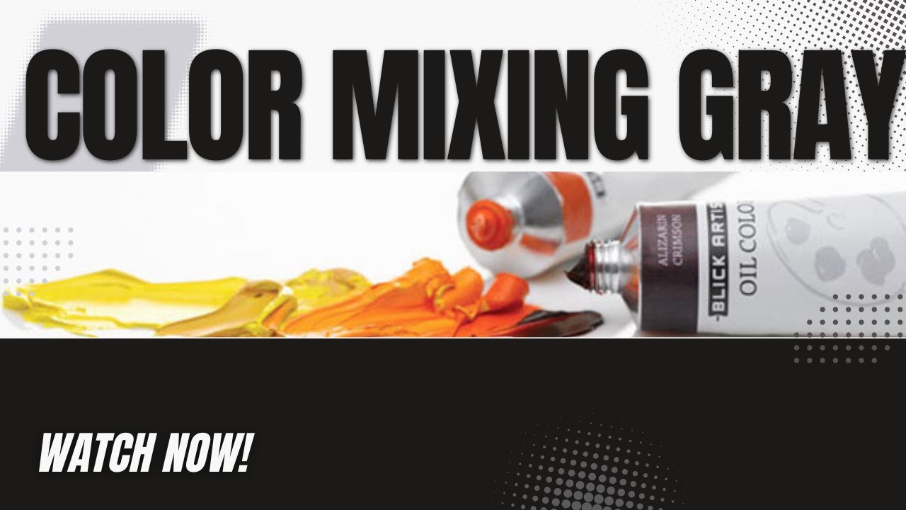 color mixing gray, mixing gray in a way no one knows about - YouTube