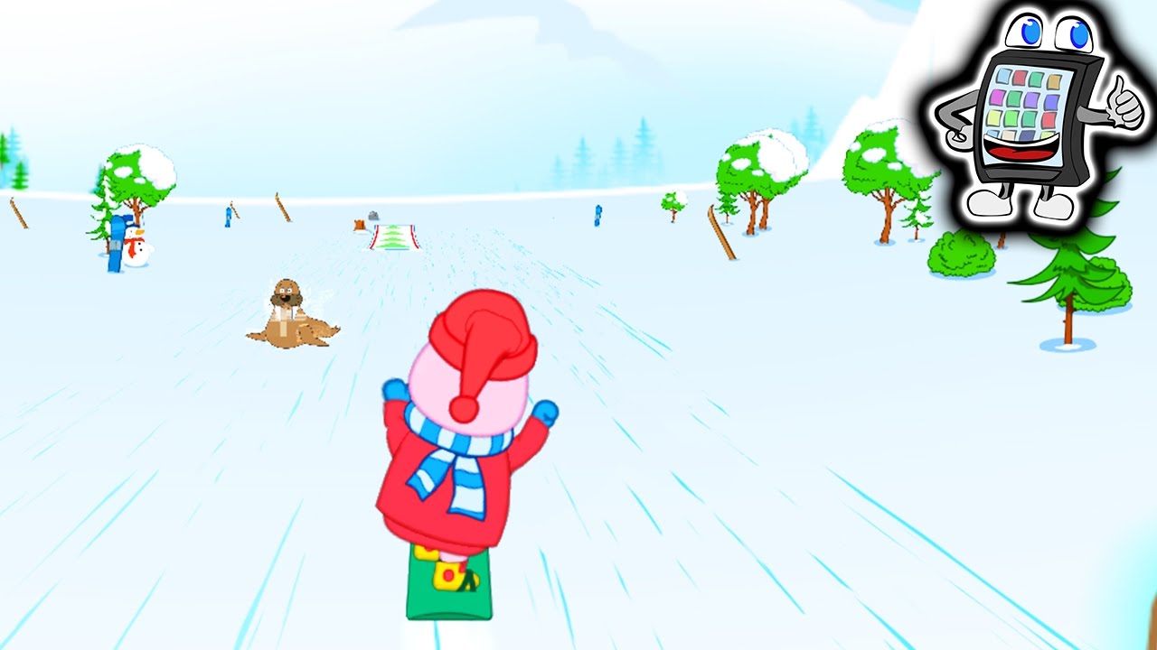BABY HIPPO SNOWBOARD App - RESCUE PENGUINE & SEA LION - KIDS WINTER ...