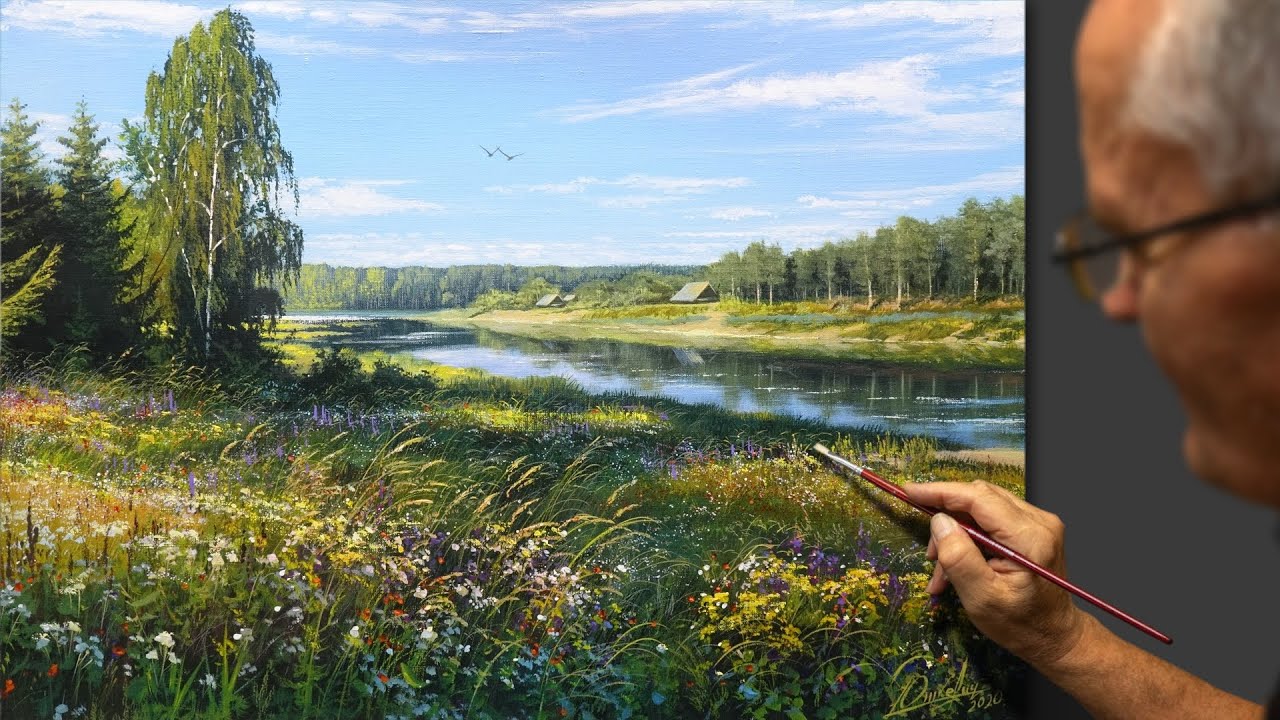 "landscape Russian" Acrylic. Artist - Viktor Yushkevich. #27 photos in ...