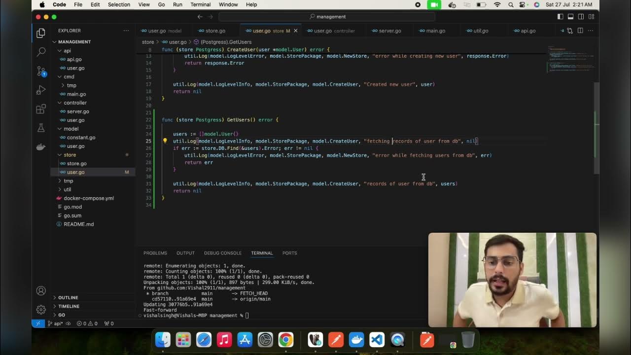 Rest Api With Go Code Vol 2 Ep 7 Mvc Pattern Get Api Golang Youtube