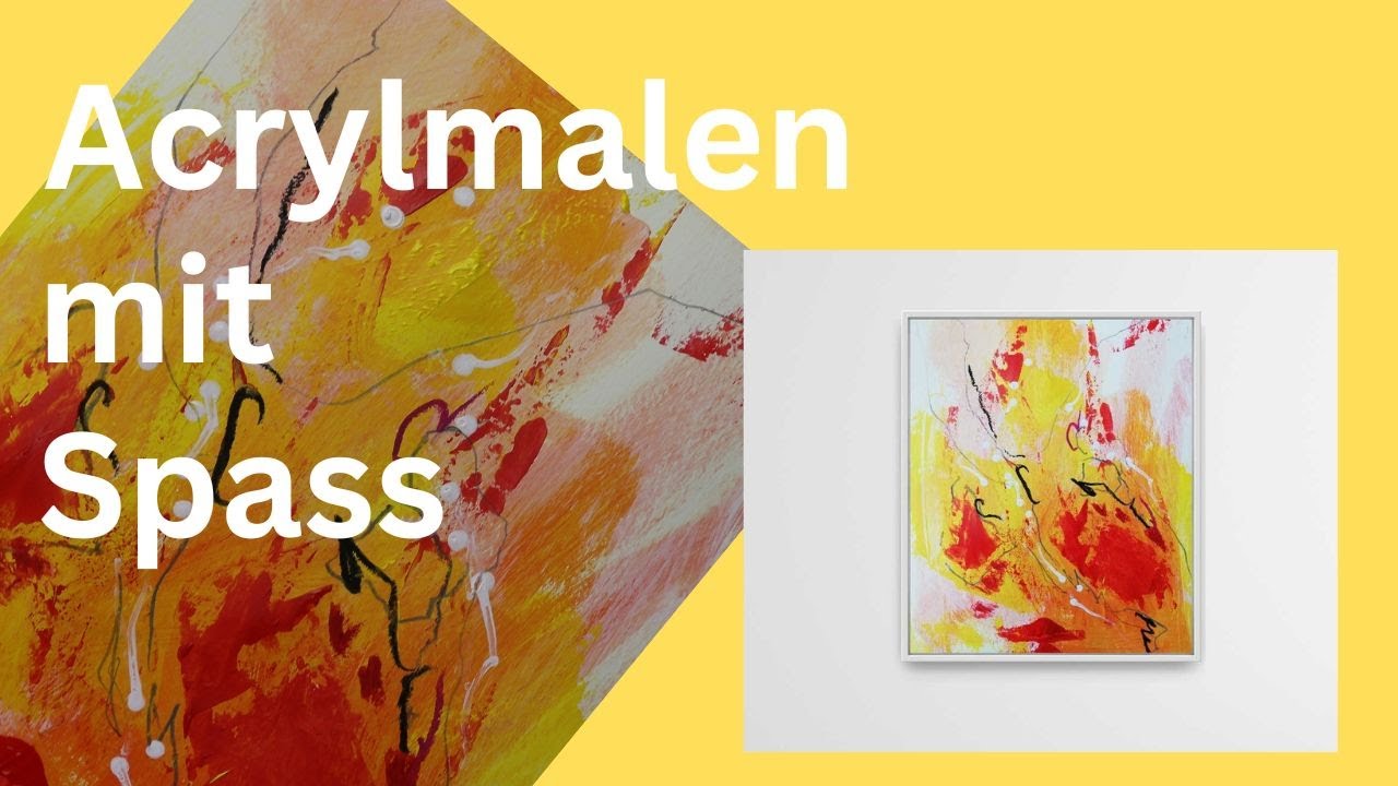 Acrylmalen mit Herz - eine Anleitung für Anfänger - acrylic painting ...