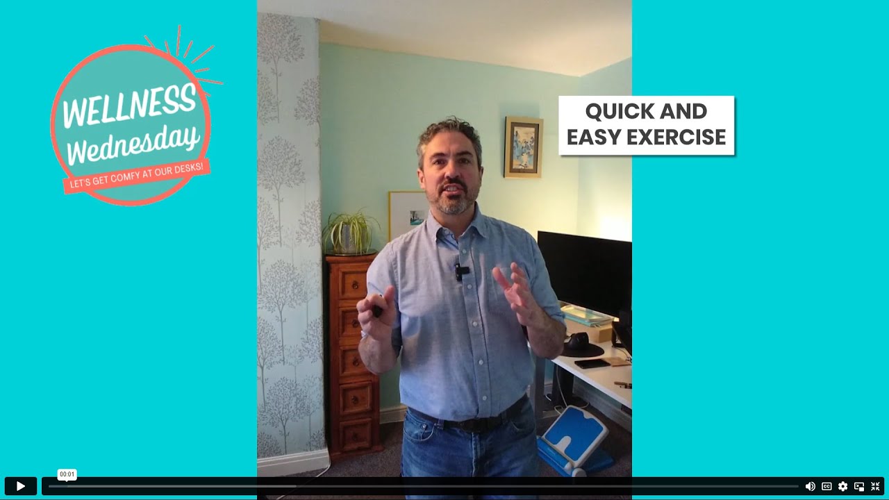 Quick and easy desk exercise - YouTube