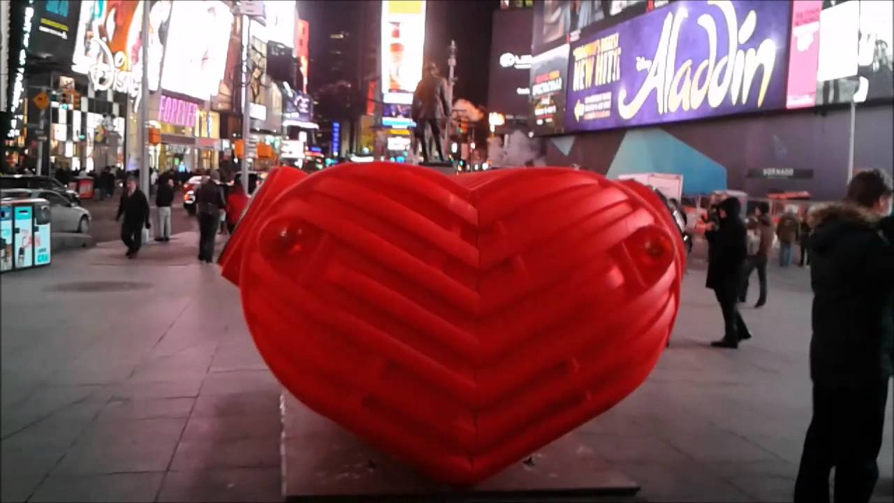 HeartBeat - Times Square Valentine Heart 2015 - YouTube