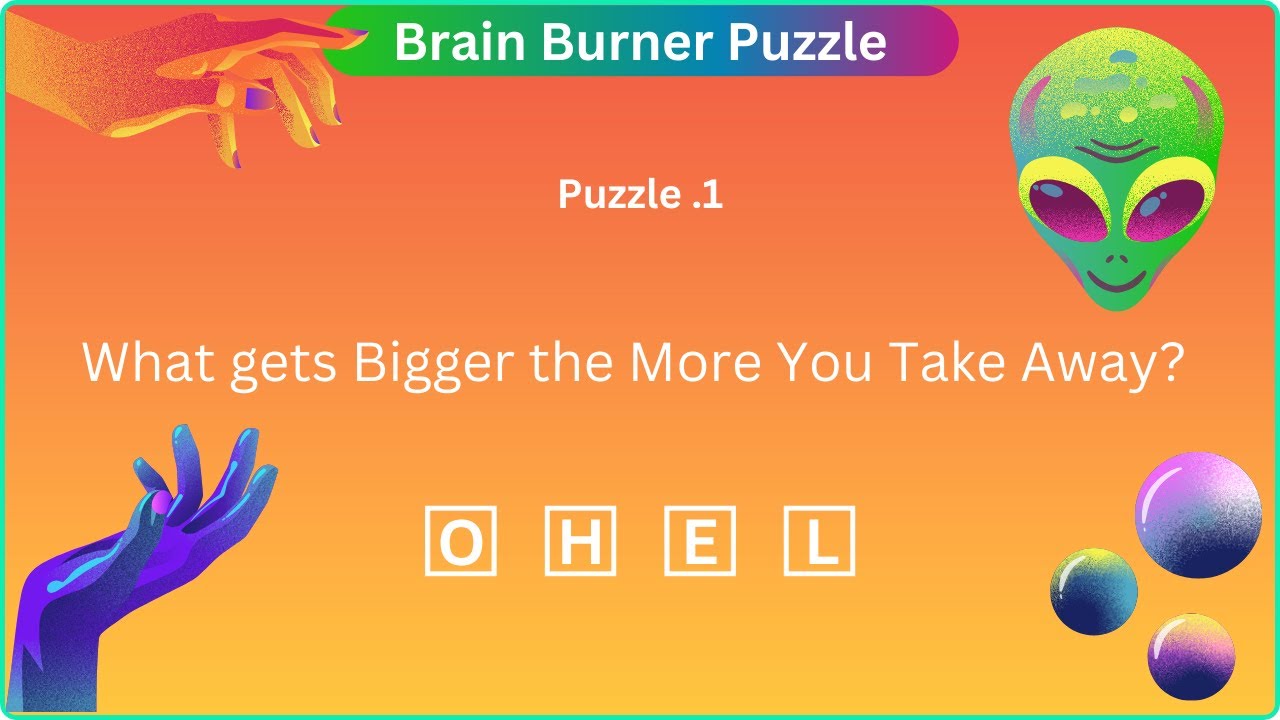 Brain Burner Question Puzzle 1 - YouTube