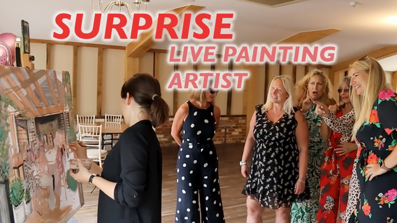LIVE Wedding Painter | LIVE Event Painting | Destination Wedding - YouTube