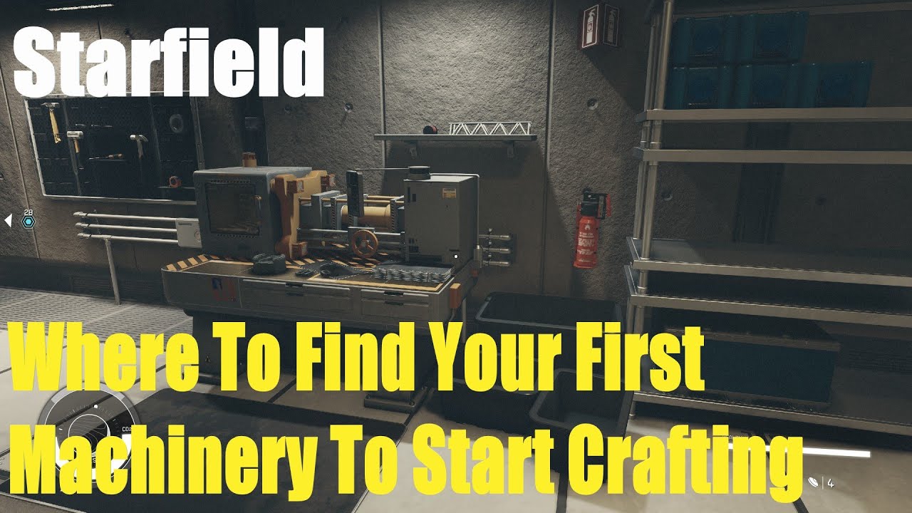 Starfield, Where To Find Your First Machinery To Start Crafting - YouTube