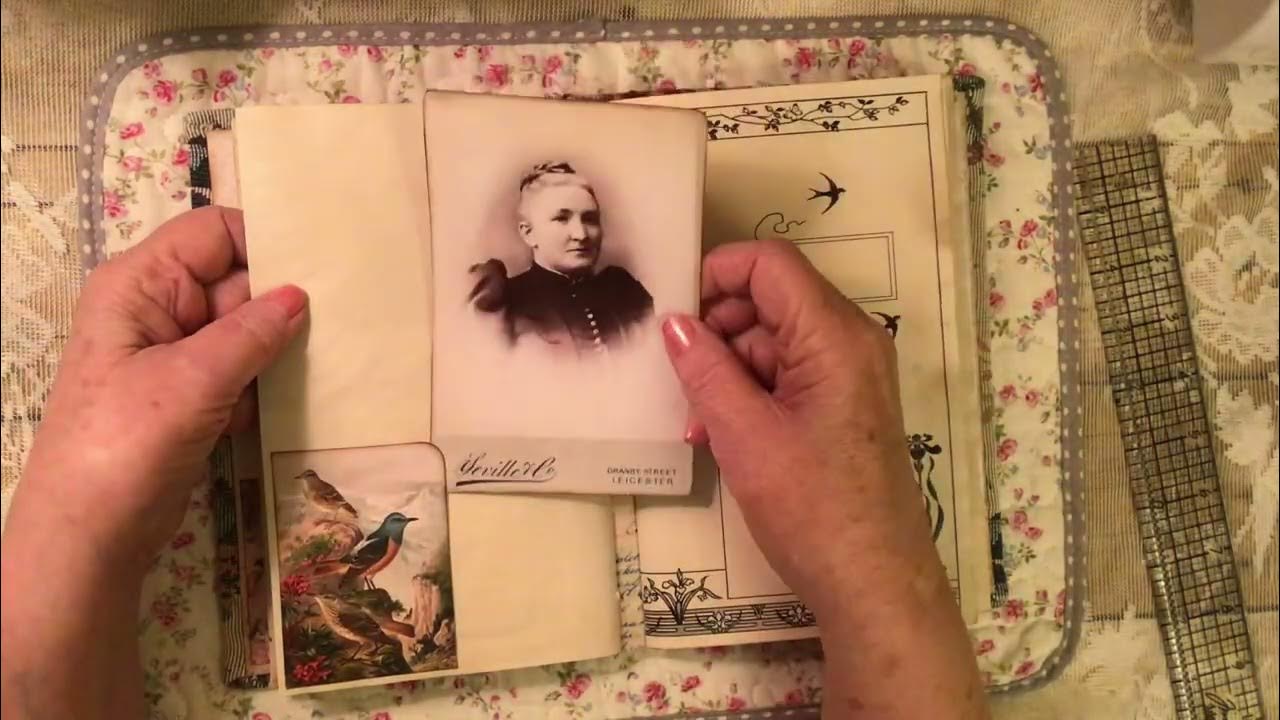 Vintage style writing journal - YouTube