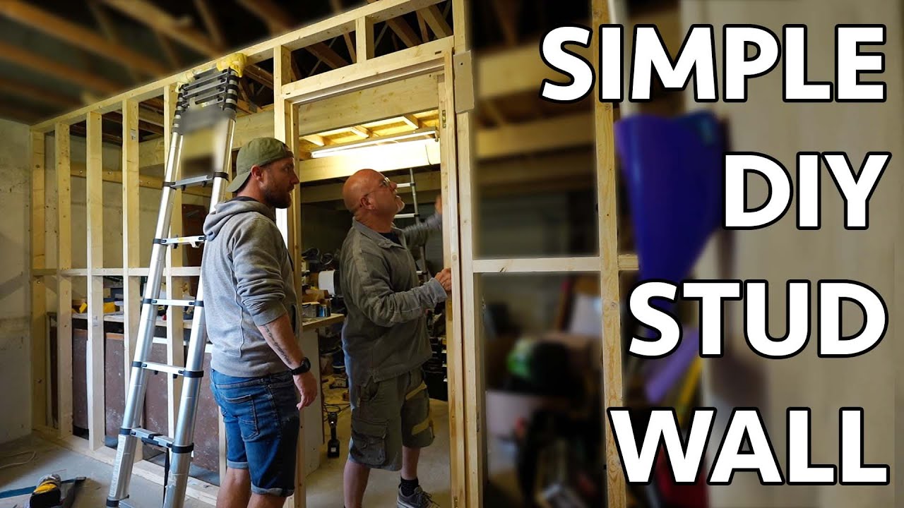 DIY Workshop Stud Wall Build | Full Process & Tips - YouTube