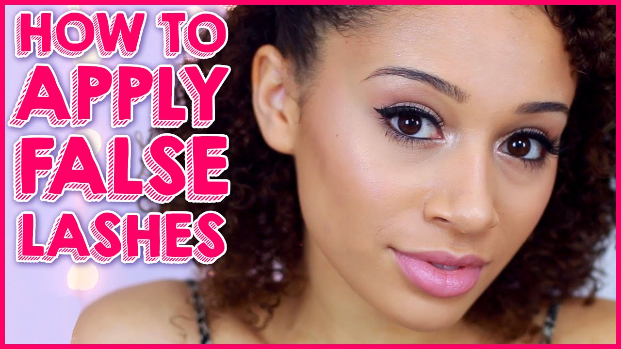 The Absolute Best Hacks For Applying False Lashes - YouTube