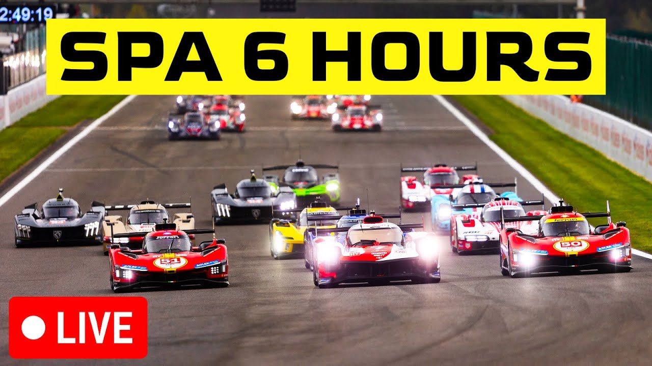 WEC LIVE Watchalong - Spa 6 Hours FINISH With Timings And Commentary! - YouTube