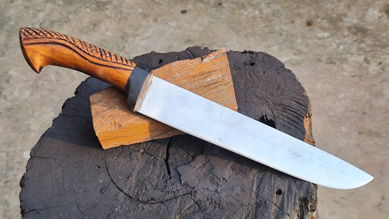 Knife Making - Making Simple Camp Knife - YouTube