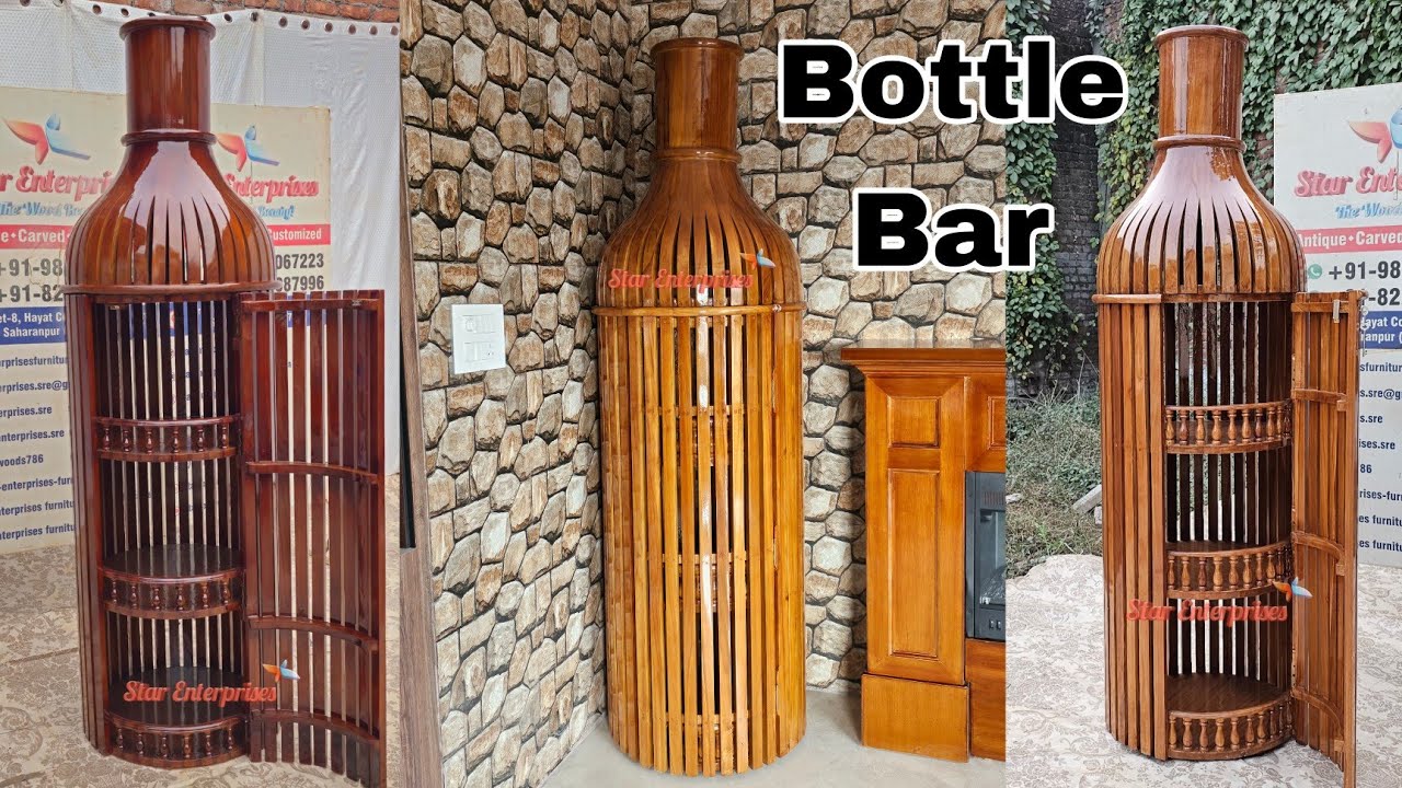 Modren Bottle Bar Cabinet | Teakwood Bottle Bar Cabinet By Star ...