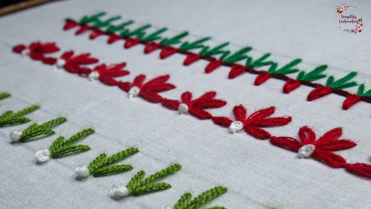 Borderline Beauty: 3 Hand Embroidery Designs You'll Love - YouTube