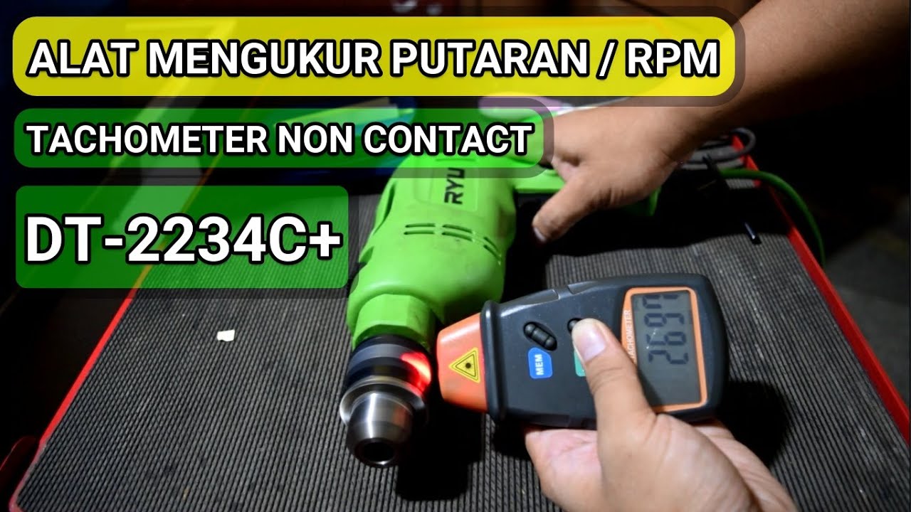 Tachometer Non Contact DT-2234C+ / Alat Pengukur Putaran RPM - YouTube