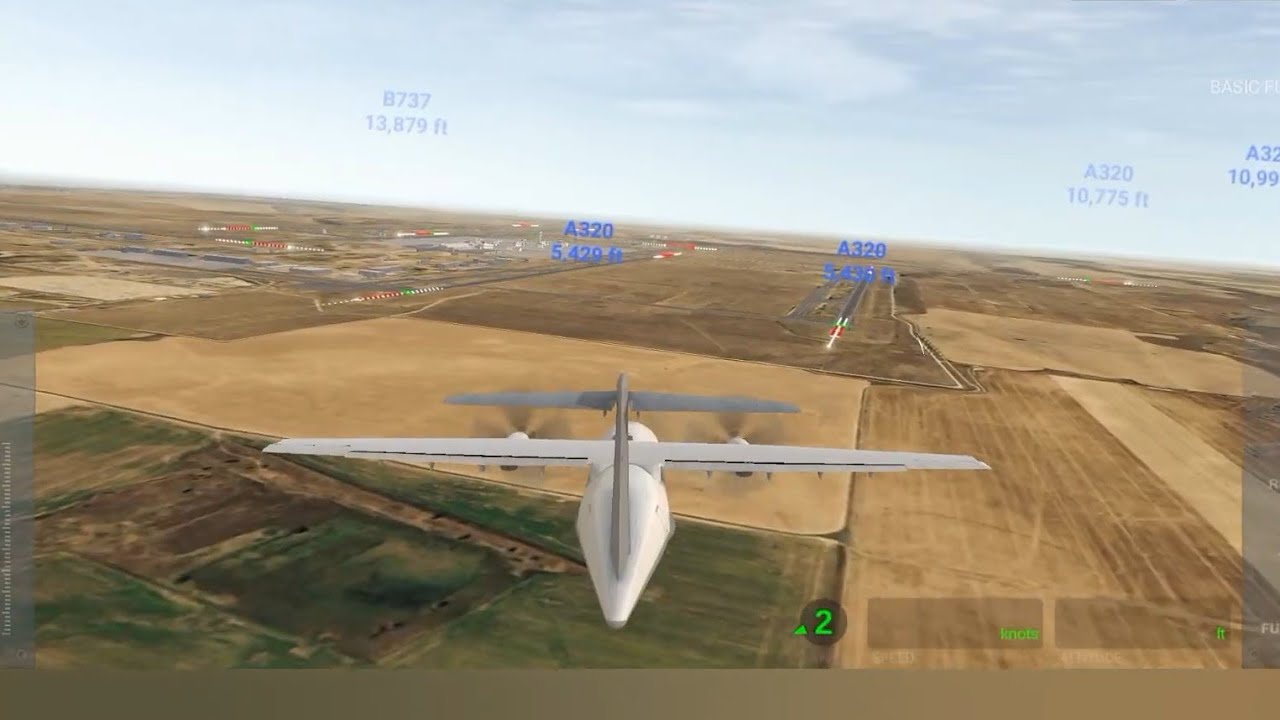 ATR 72 Landing ~ Denver Airport - YouTube