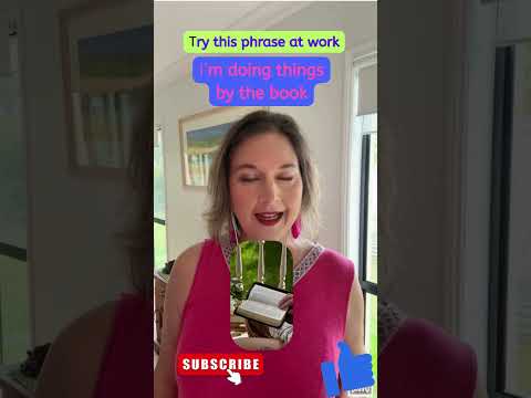 3 Idioms at work. '..by the book'. Follow rules and do it properly!  #learnenglish #businessenglish