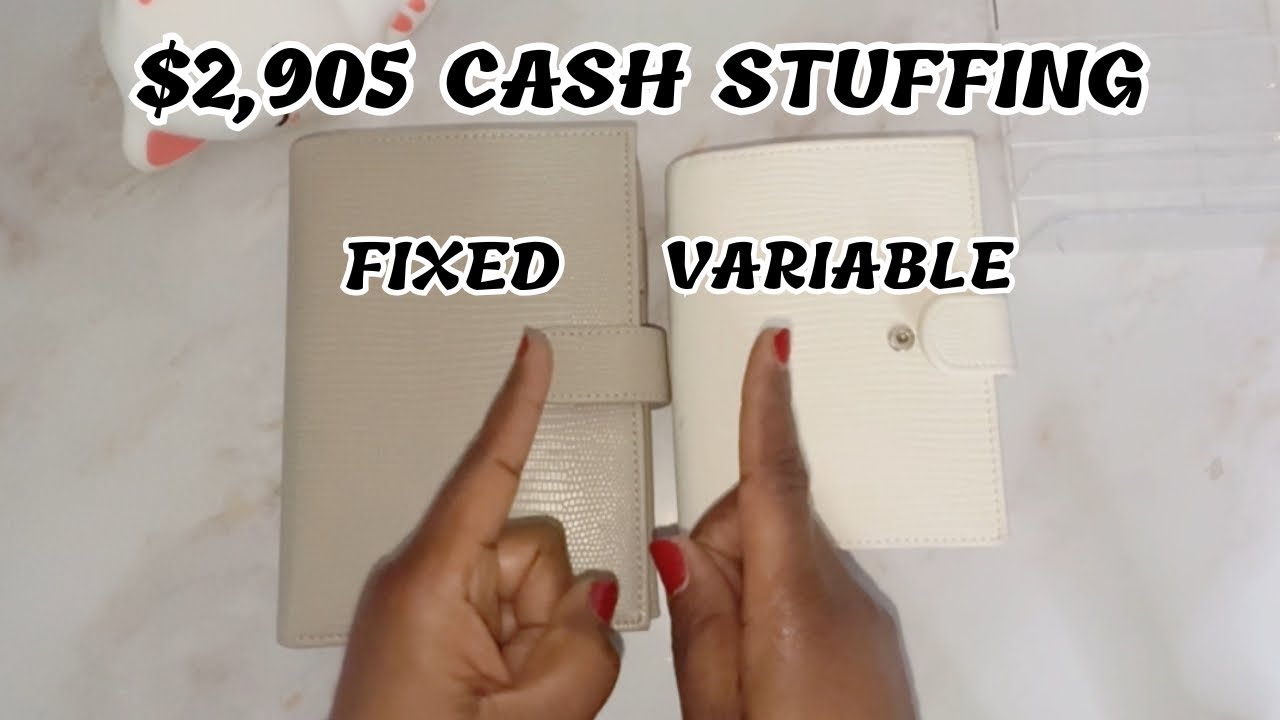 Cash Stuffing $2,905: Fixed vs. Variable Expenses Binder Setup! - YouTube