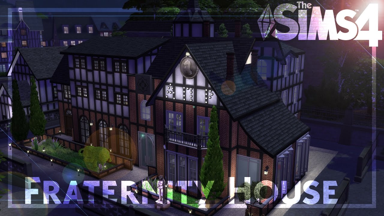 Fraternity House ~ The Sims 4 Speed Build - YouTube