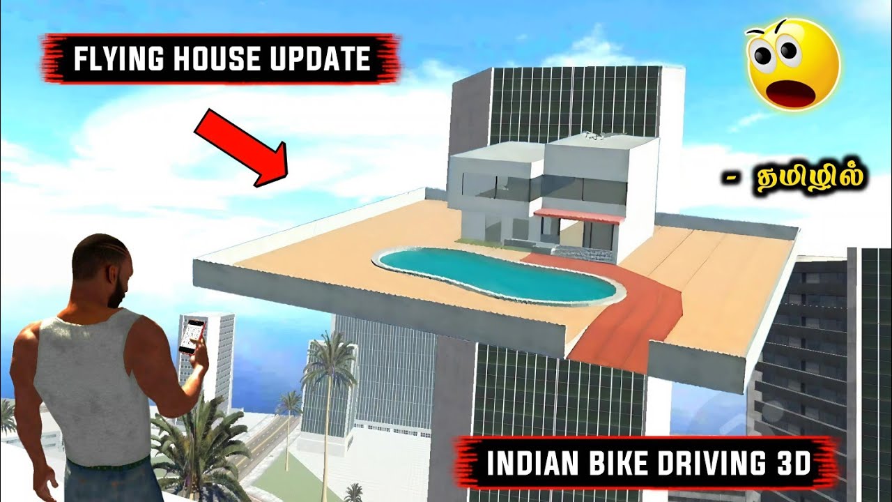 Flying House Update In Indian Bike Driving 3d 😱 | Mobile Gta 5 | Tamil | CMD Gaming 2.0 - YouTube