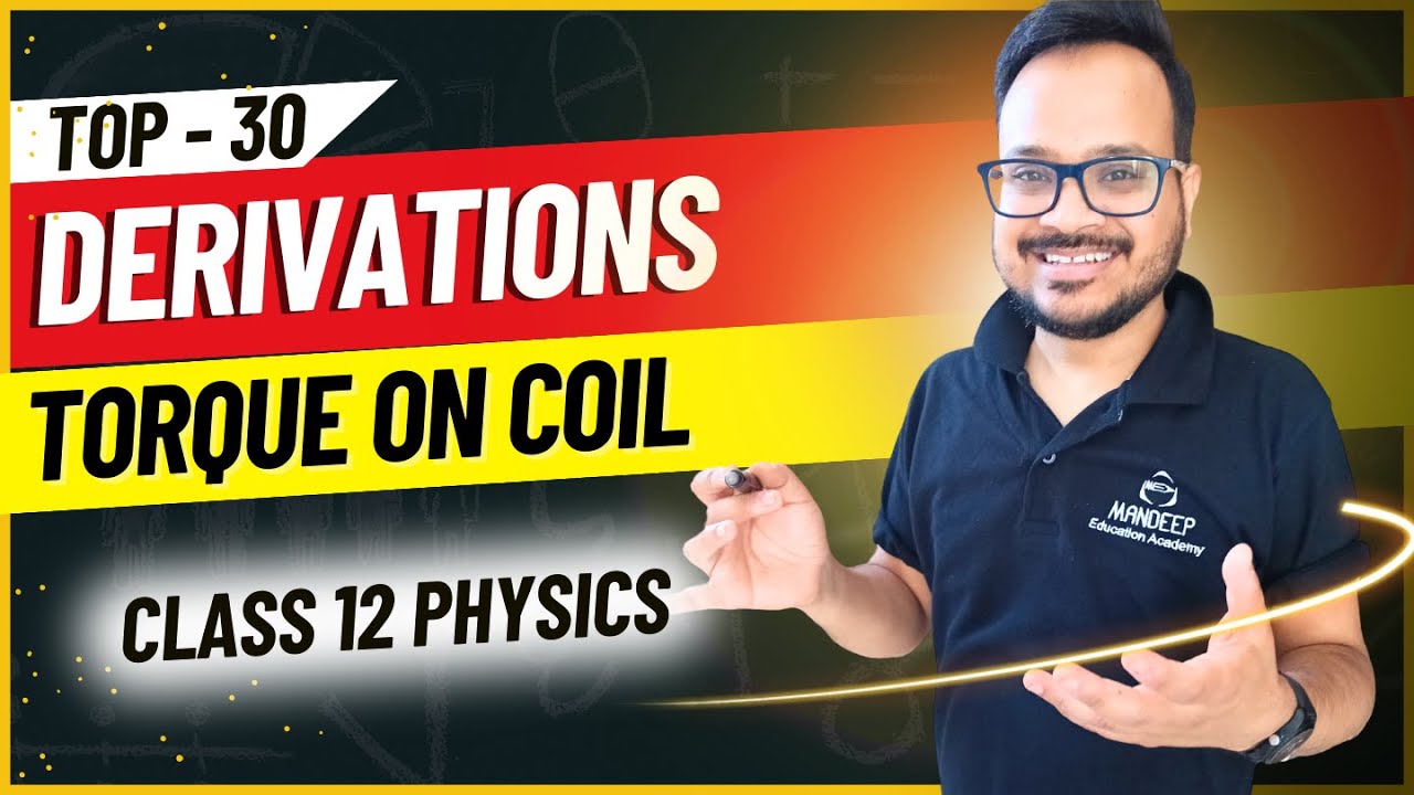 Torque Acting on Current Carrying Coil Placed in Magnetic Field | Class ...