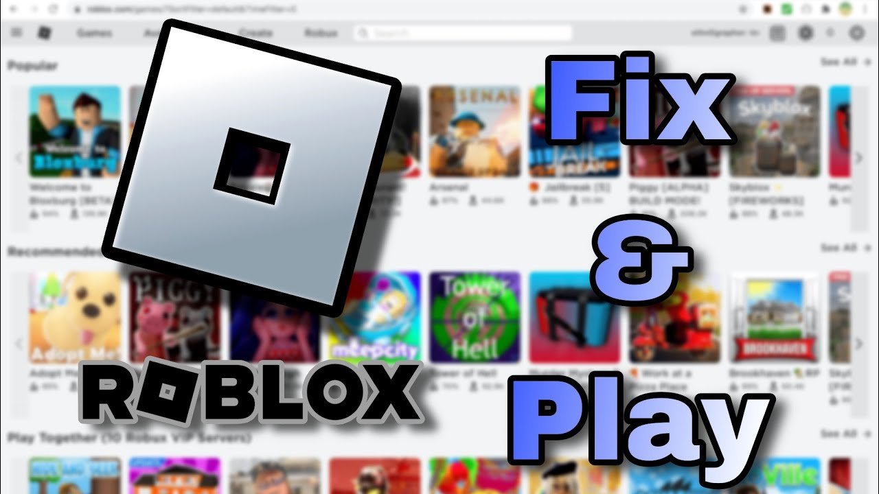 Fix & Play | Roblox Horror Games - YouTube