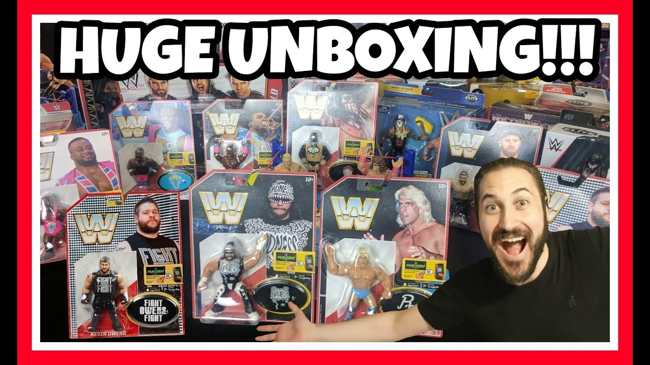 HUGE WWE MATTEL FIGURE UNBOXING!!! (July 2018) - YouTube