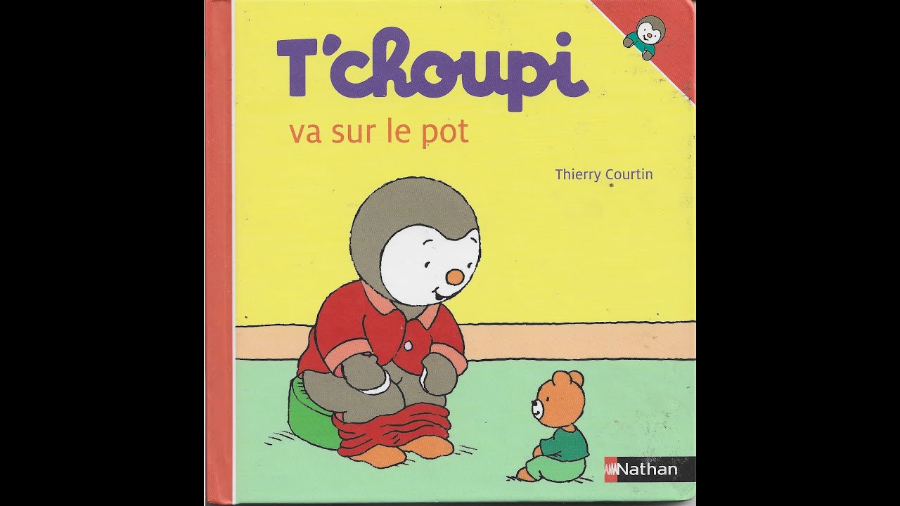 Lecture de Tchoupi va sur le pot en français - YouTube
