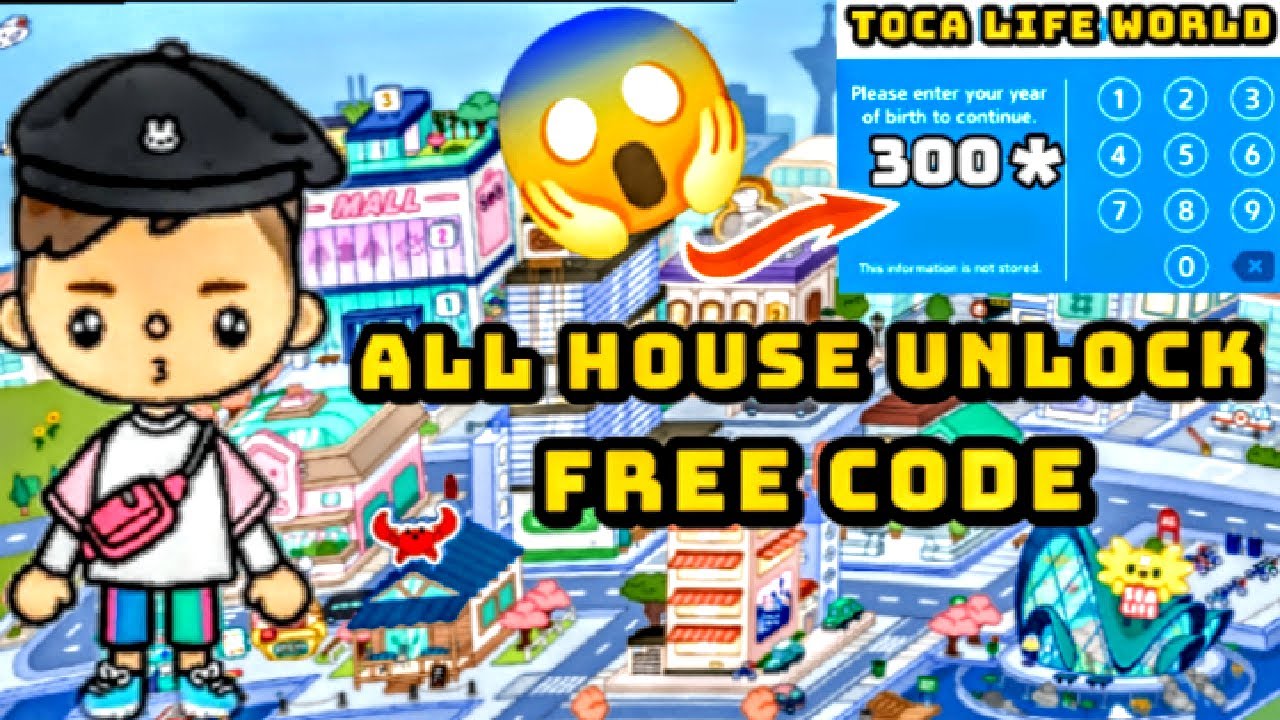 Unlock All House is Secret Free Toca Life World Free Code Toca Boca ...