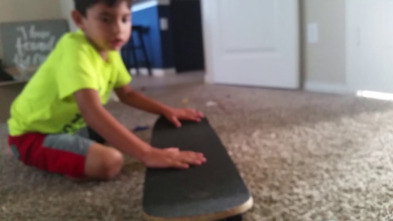 Mark Aden and his new skate board - YouTube