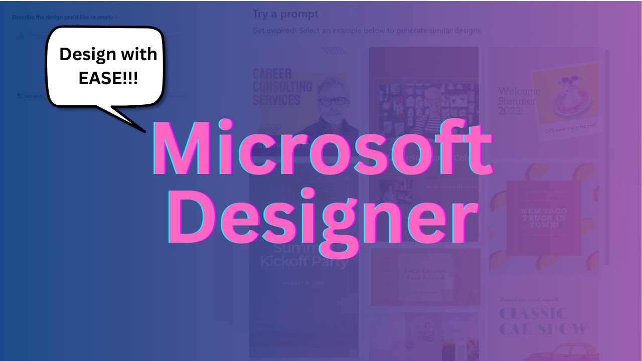 Microsoft Designer | Find Yourself as Designer - YouTube