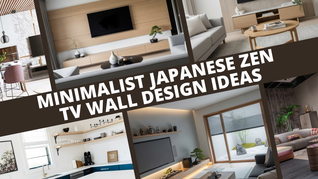 Minimalist Zen TV Wall Ideas Japanese Inspired L - YouTube