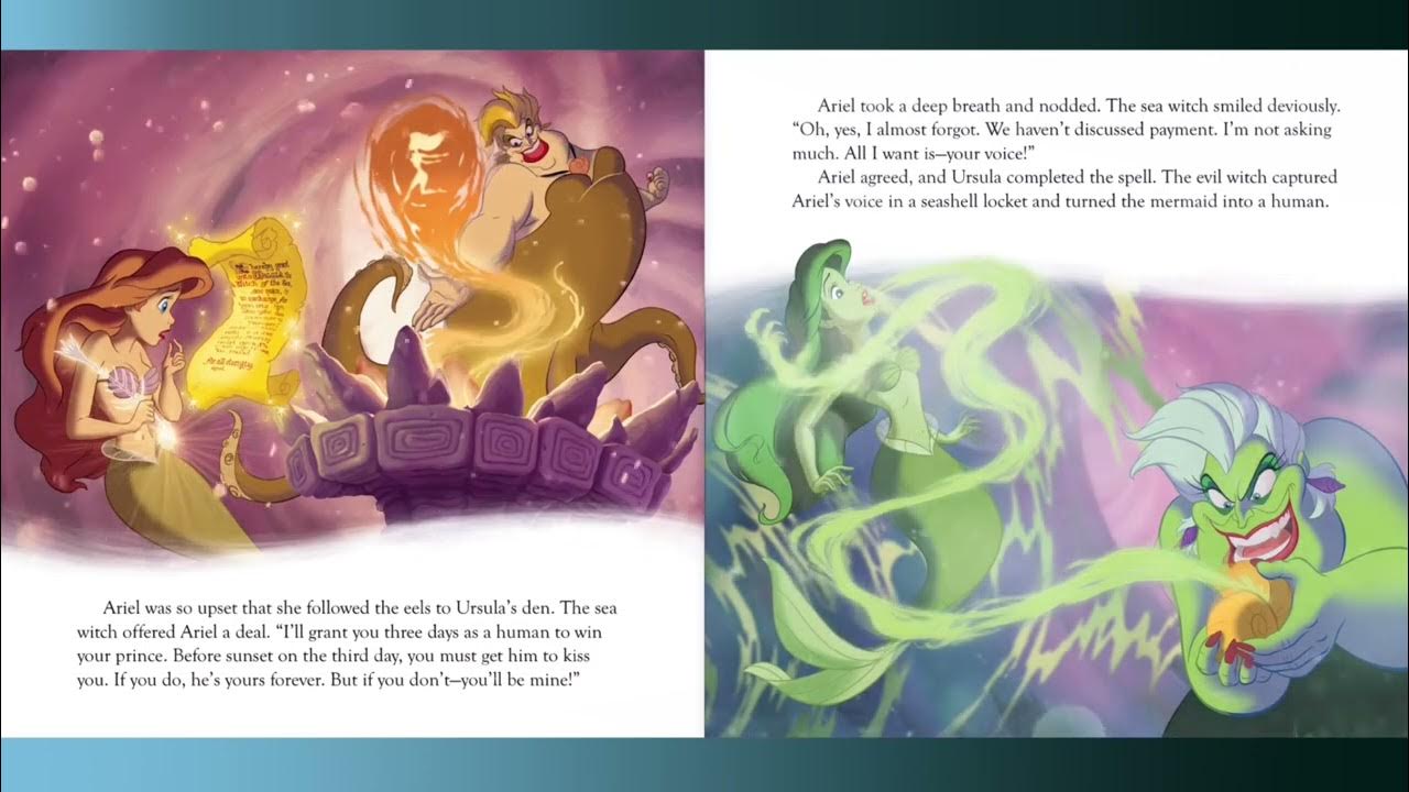 Disney “The Little Mermaid” 🐚 Short Princess Story Book Read Aloud ...