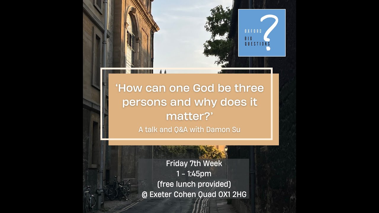 "How can one God be three persons and why does it matter?" - Damon Su ...