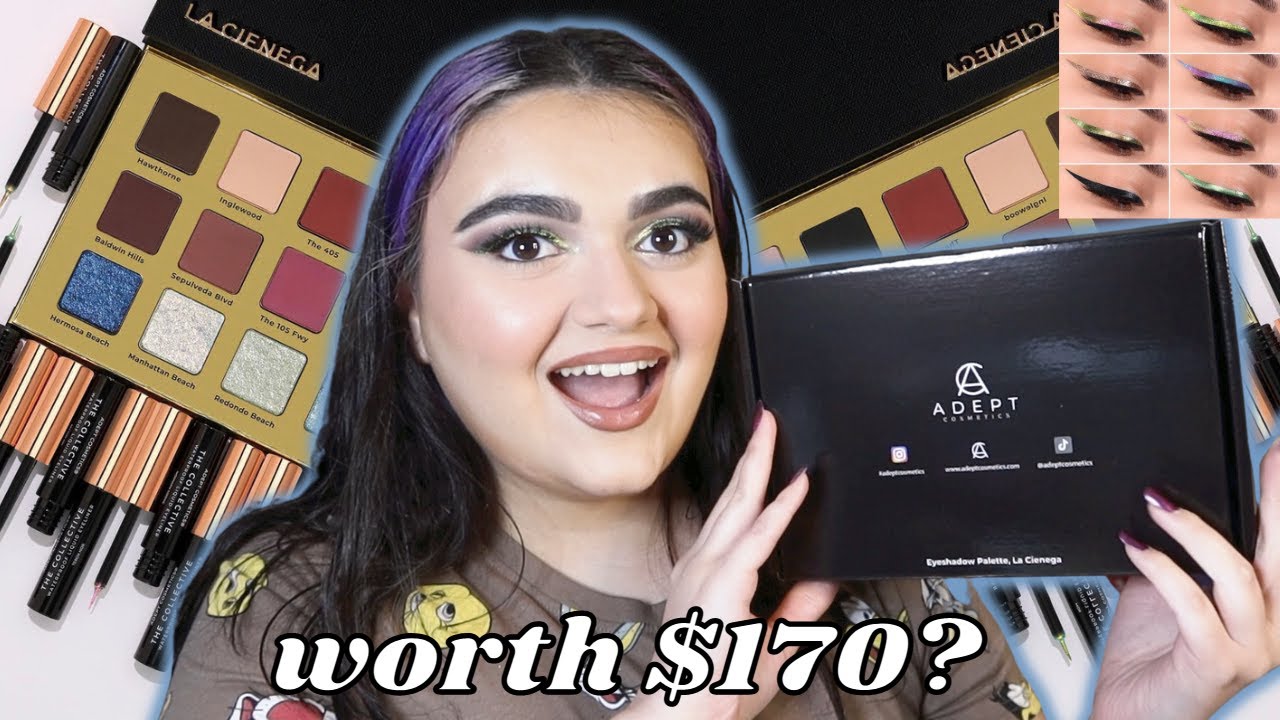 ADEPT COSMETICS MYSTERY BOX: LA CIENEGA PALETTE & THE COLLECTIVE LINERS ...