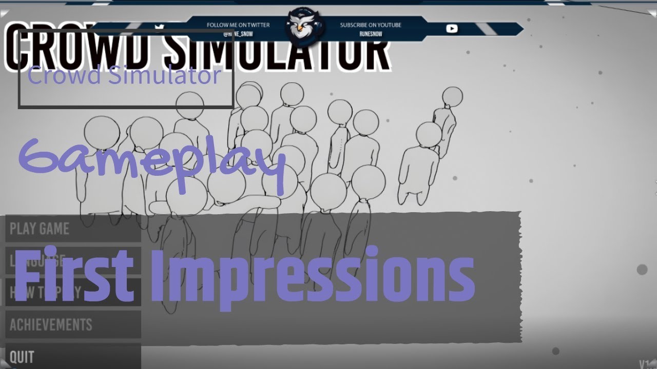 Crowd Simulator - Gameplay - First Impressions - YouTube