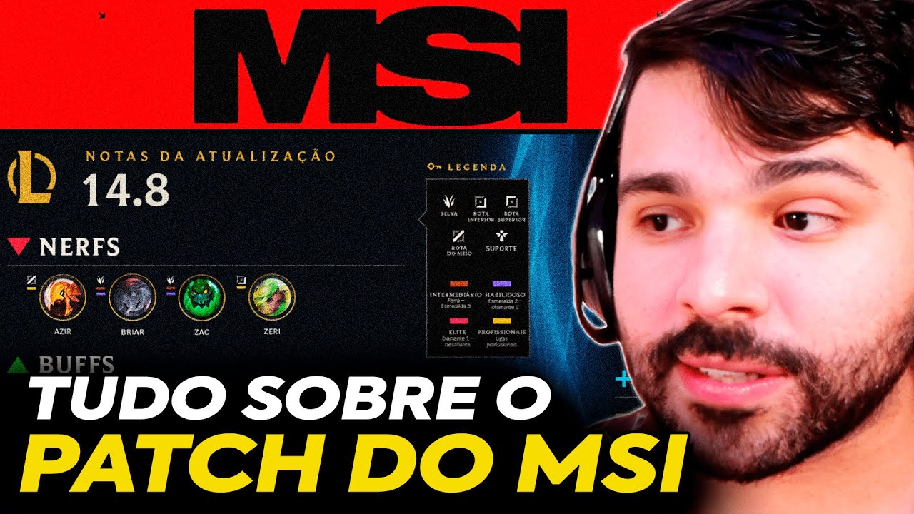 O PATCH NOTES do MSI 2024! MINERVA ENTENDENDO o NOVO META e FALANDO ...