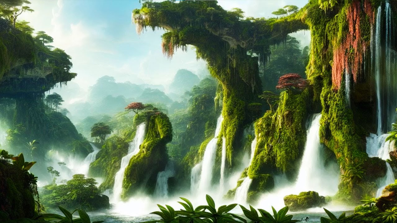 Live Wallpaper 4K - Wonderful EPIC Jungle Landscape 1.5h (AI Dream 354 ...