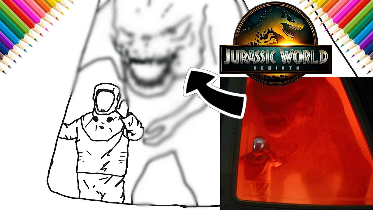 How to Draw a new Hybrid - D-Rex 💀 | Jurassic World Rebirth - YouTube