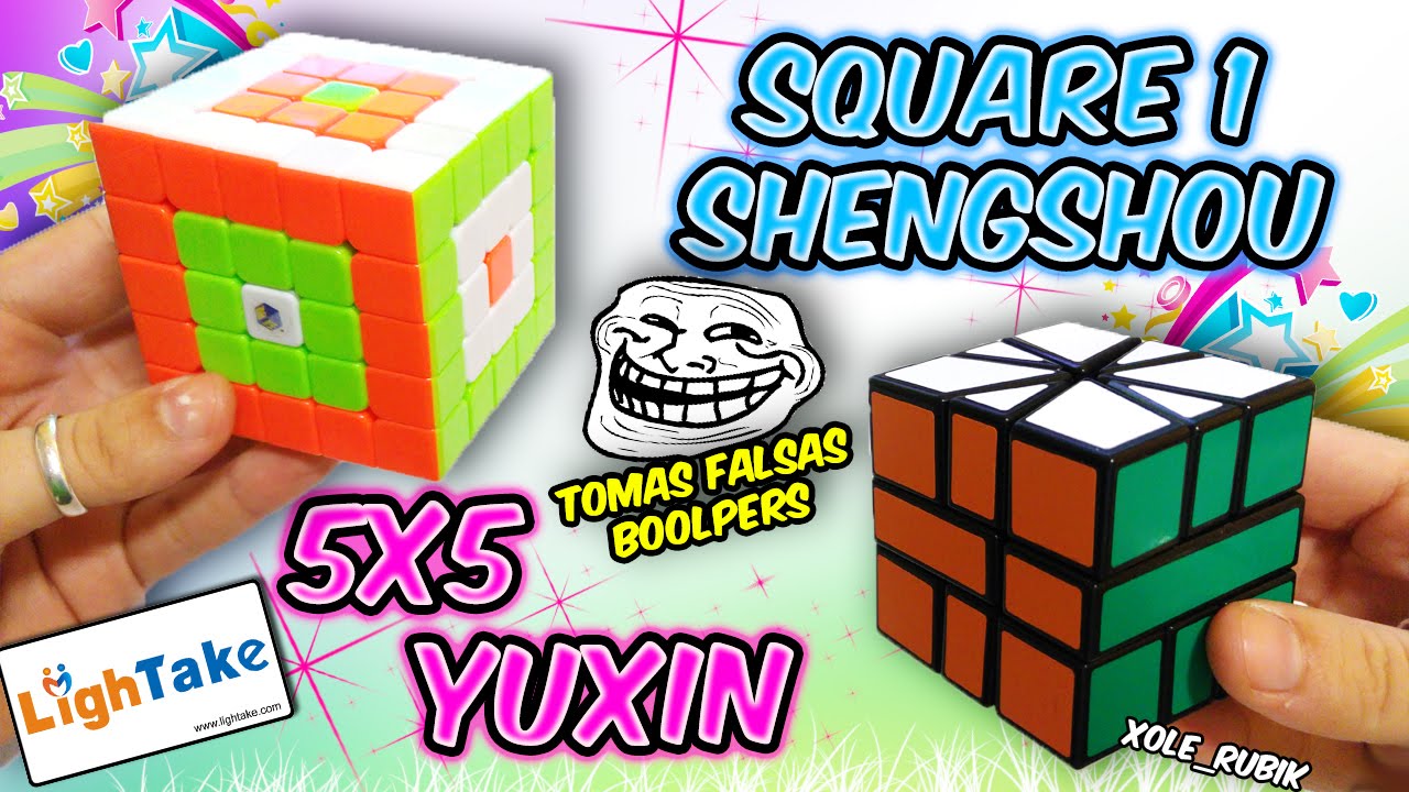 5x5 YuXin & Square 1 ShengShou +Tomas Falsas - Review Unboxing ...