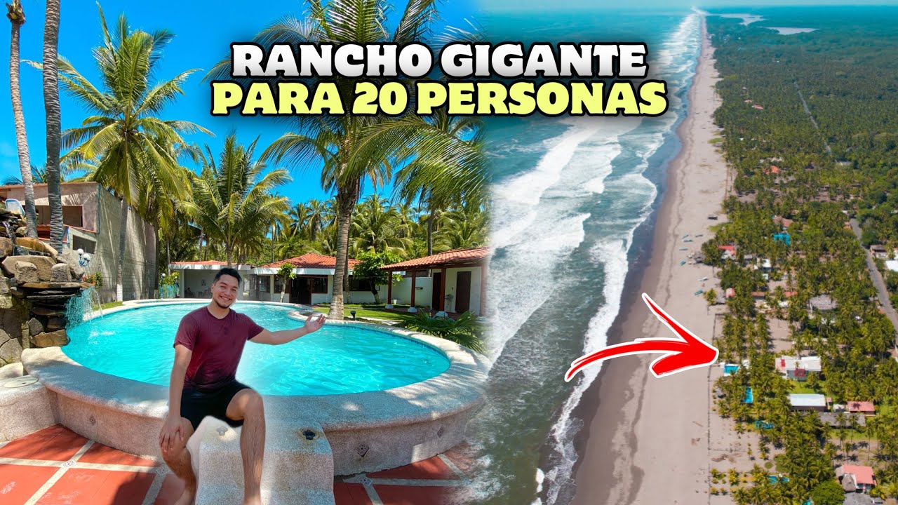 El rancho PERFECTO para VACACIONES en El Salvador 🇸🇻🏖️ Villas Del Mar 🌊 ...
