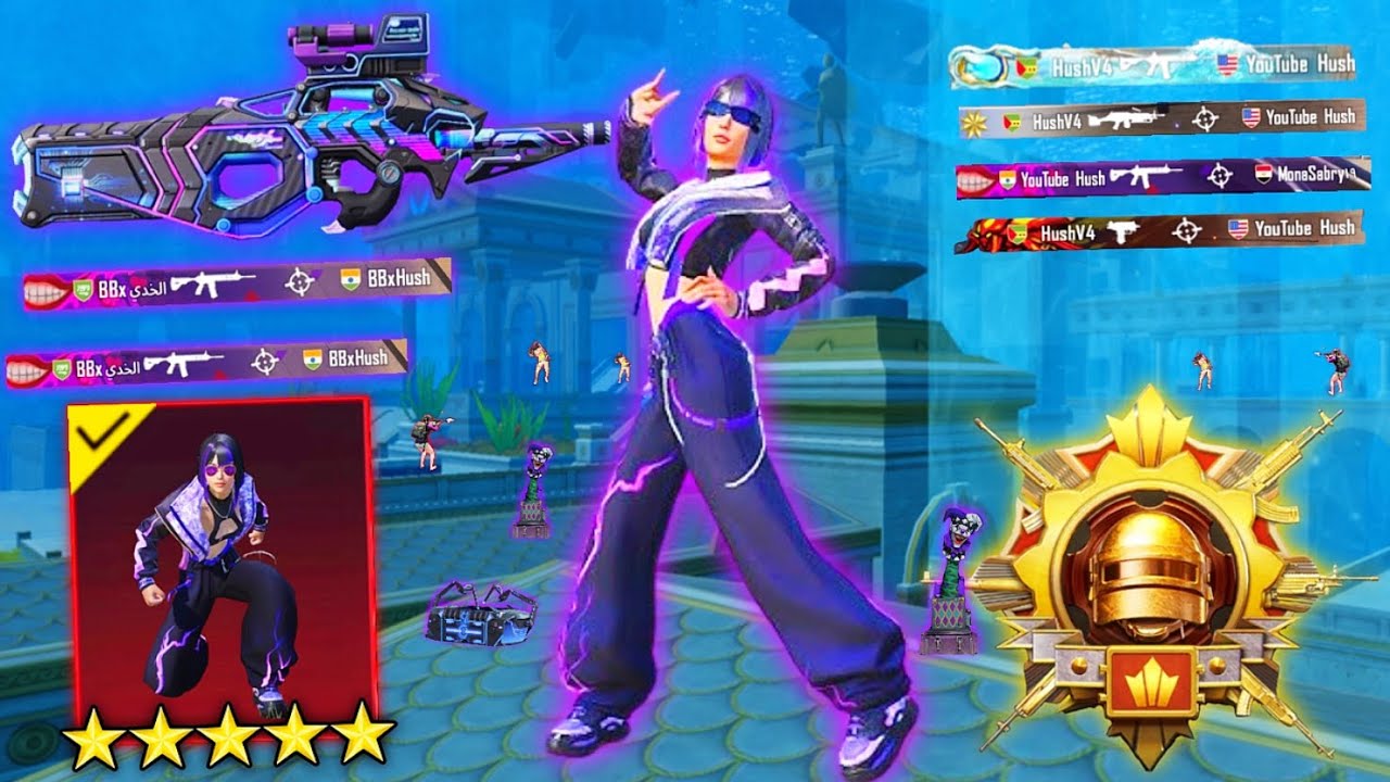 OMG!😈 I PLAYER With NEW VIOLET THUNDER E-SPORTS SET😍 SAMSUNG A3,A5,A6 ...