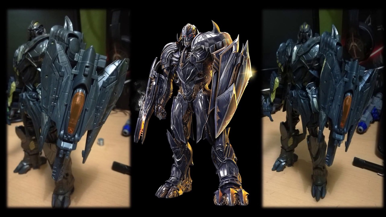 Transformers 5 TLK Leader Class Megatron Custom Mod Shield - YouTube